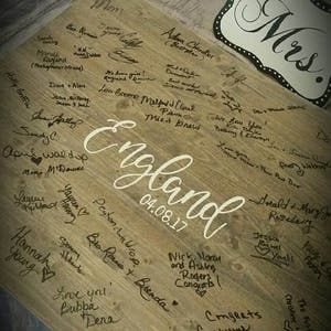 Sale!!! Alternative Guest Book // Wood Guest Board // Wedding Sign in ...
