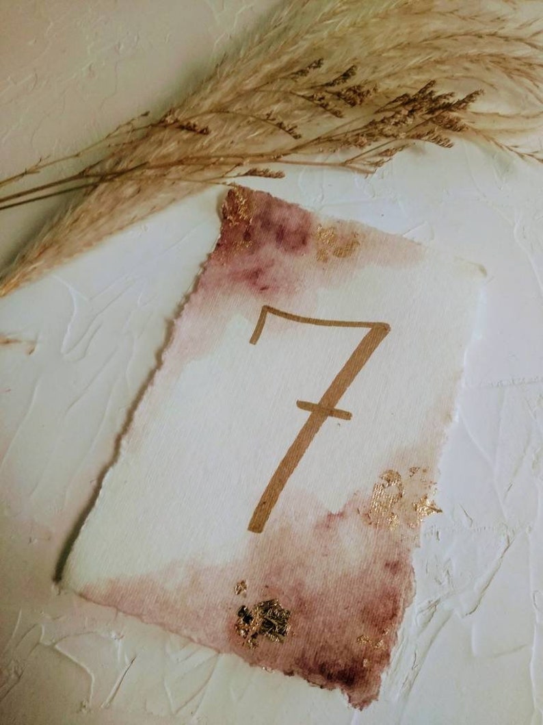 Any Colors Navy Watercolor Table Numbers for Wedding - Etsy