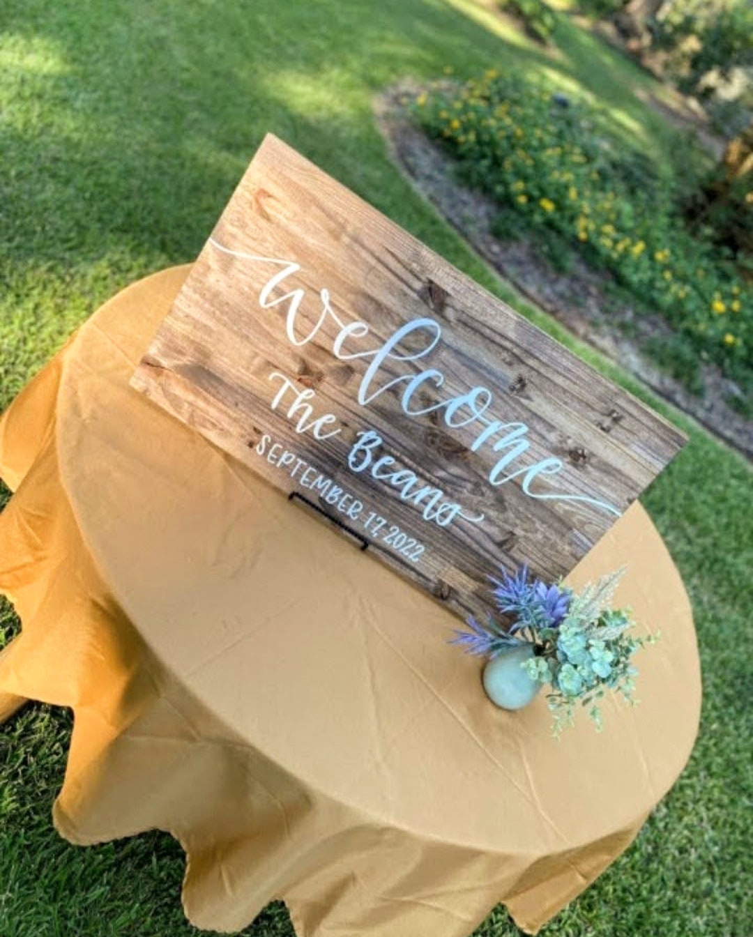 Rustic Wood Welcome Sign, Custom Hand-painted Wedding Decor - Etsy