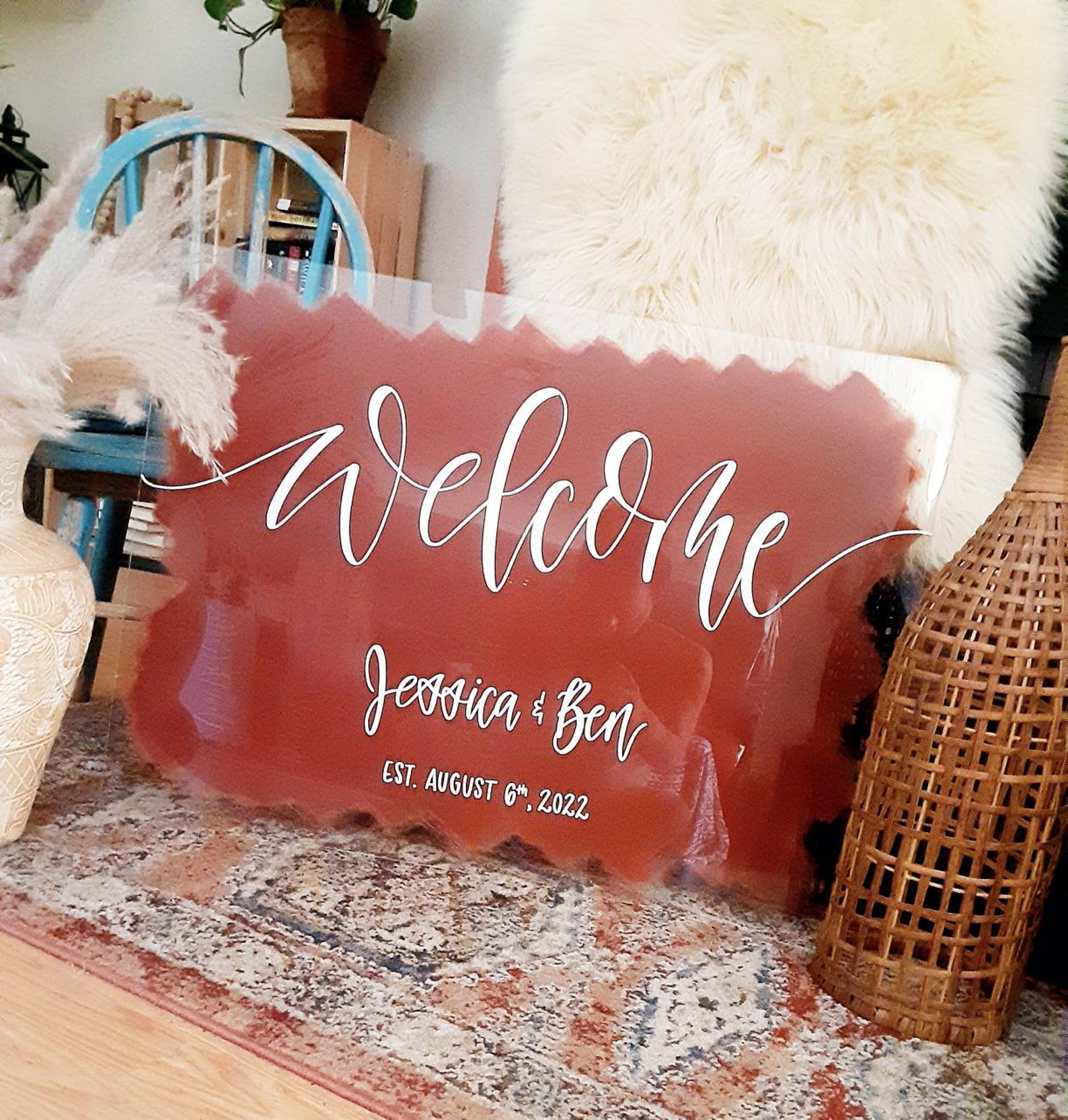 8 Piece Acrylic Wedding Sign Bundle // Wedding Package Set // - Etsy