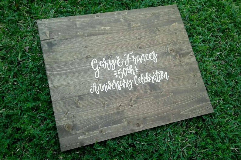 Special Event Guestbook // Wood Guest Sign in // Birthday | Etsy