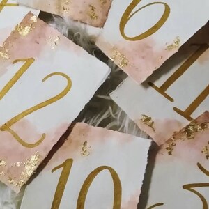 Any Colors! Navy Watercolor Table Numbers for Wedding Reception ...