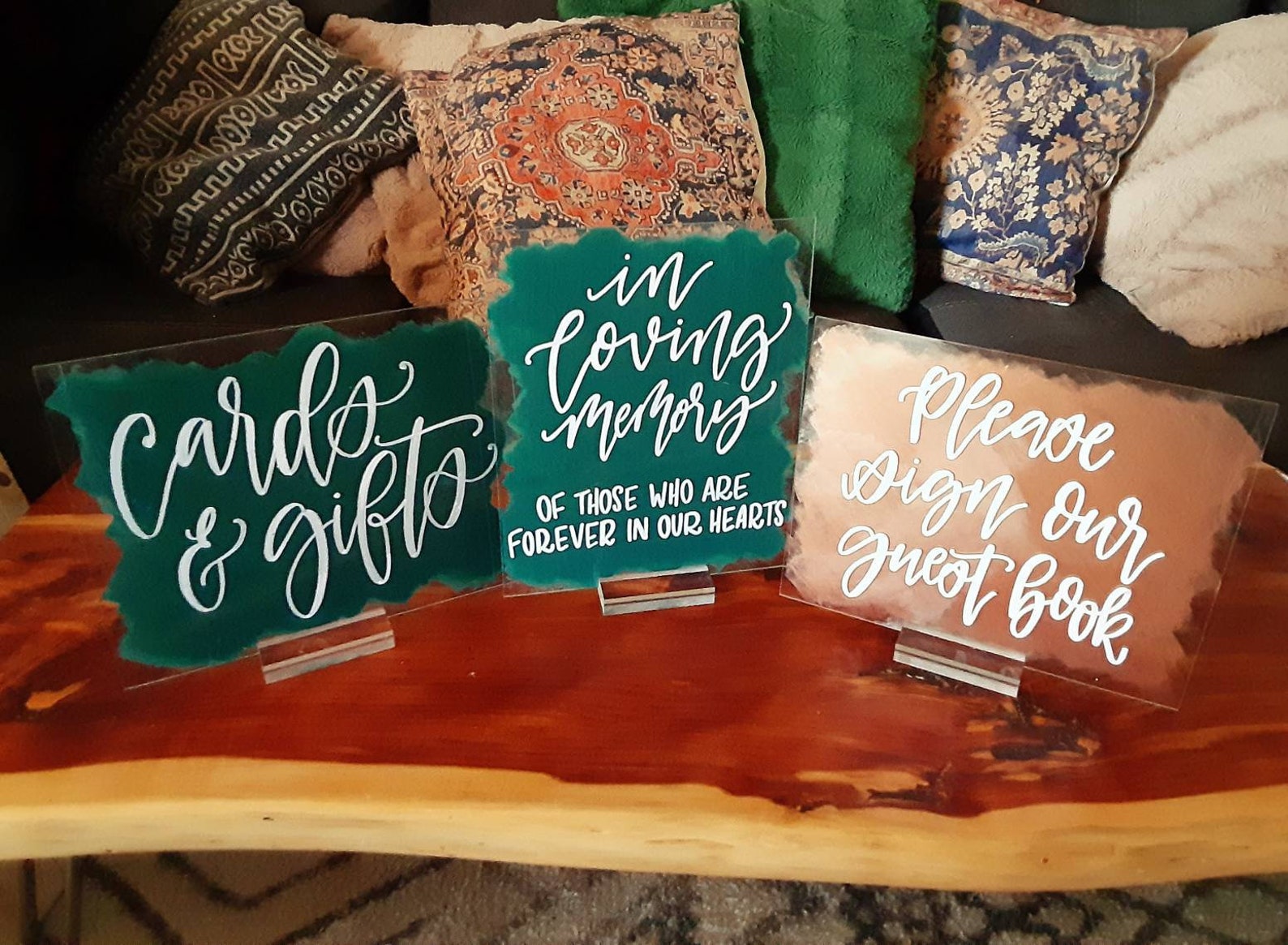 Acrylic Wedding Package // Sign Bundle // Modern Wedding Decor - Etsy