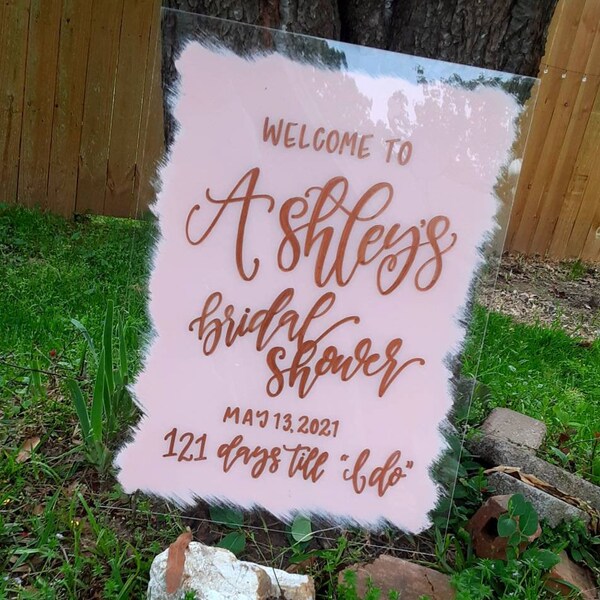 Pink Acrylic Sign - Etsy