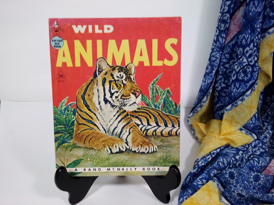 Vintage Wild Animals Rand Mcnally Tip Top Elf Book 1951 - Etsy