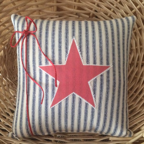 Blue Star Pillow - Etsy