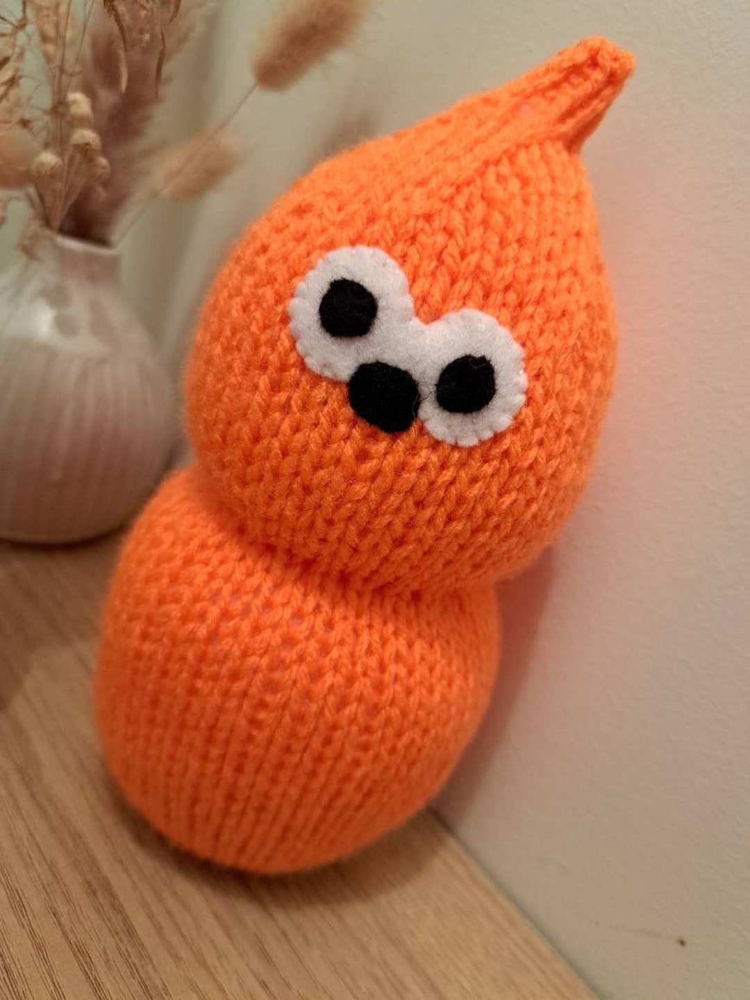 Hand Knitted Zingy EDF Energy Flame - Etsy UK