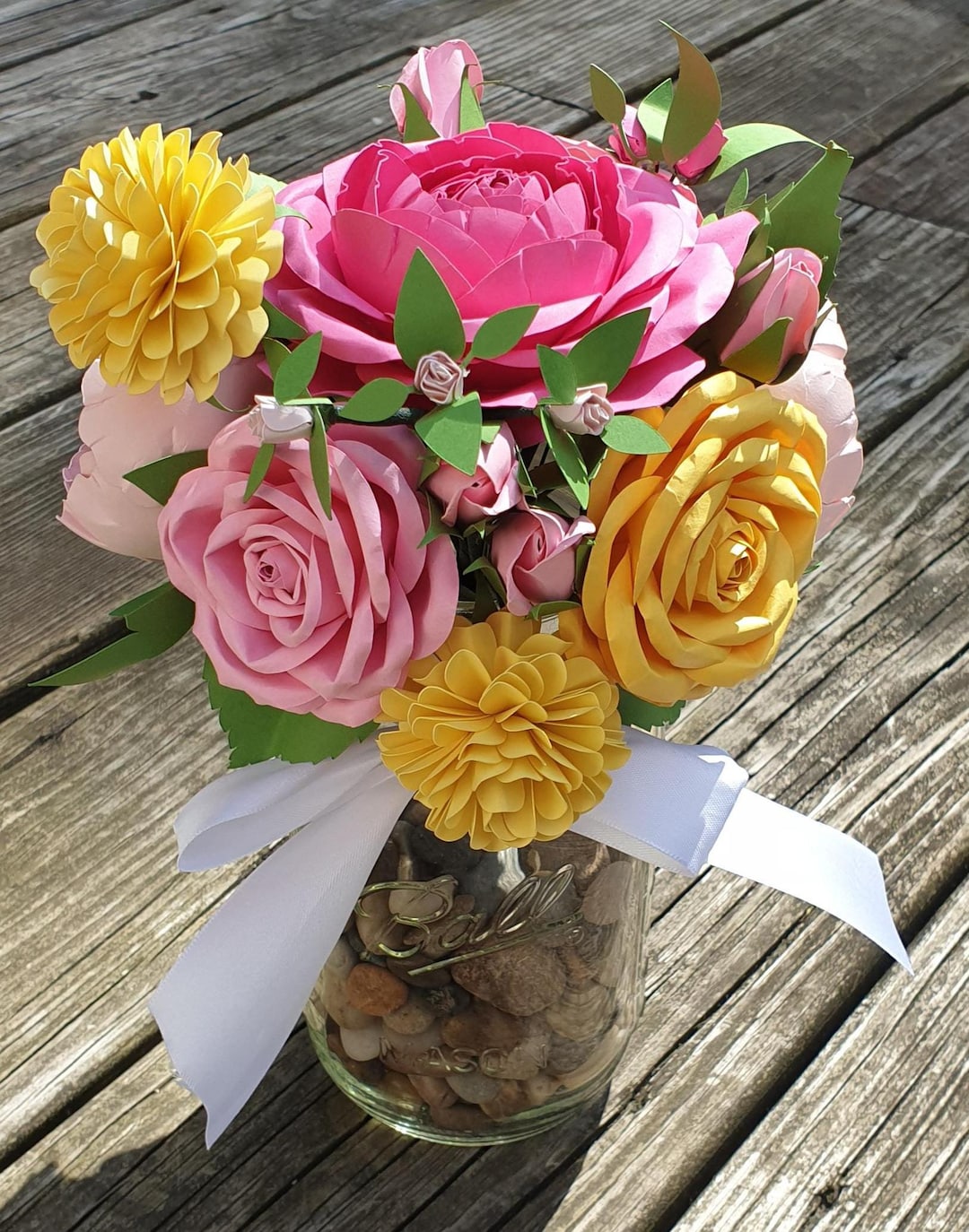 Handmade Paper Flower Bouquet or Centerpiece - Etsy