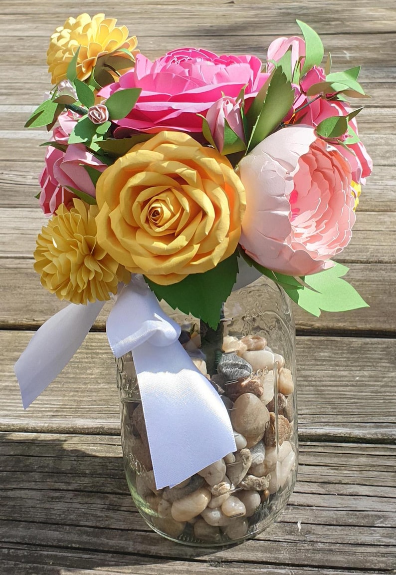 Handmade Paper Flower Bouquet or Centerpiece - Etsy