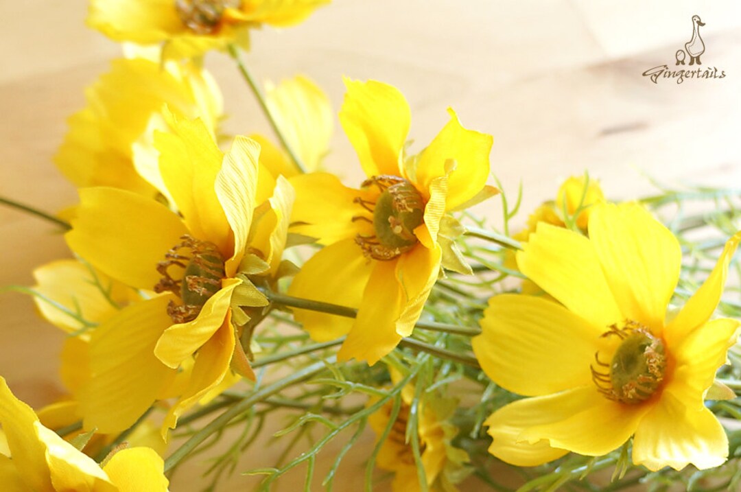 Yellow Daisy FB0005-03 Silk Flower Artificial Flower Flower Headpiece ...