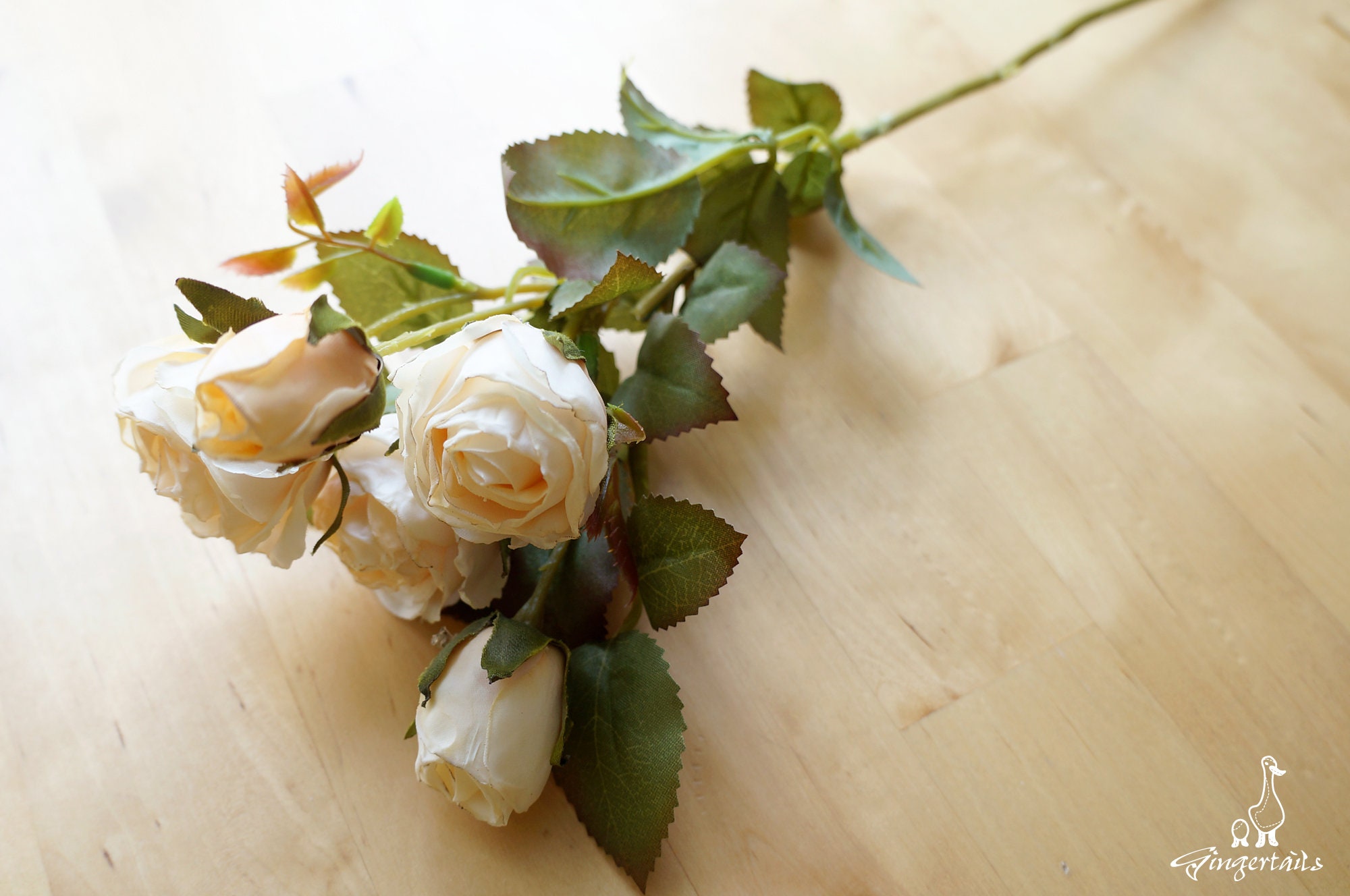Vintage Style Ivory Rose FB0107-01 artificial flower | Etsy