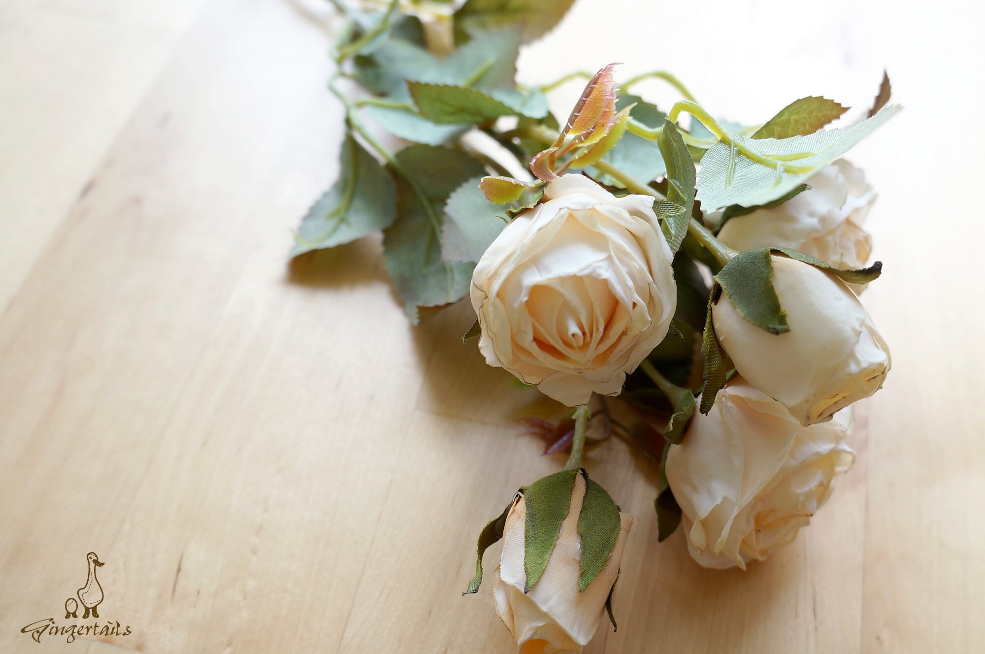 Vintage Style Ivory Rose FB0107-01 artificial flower | Etsy