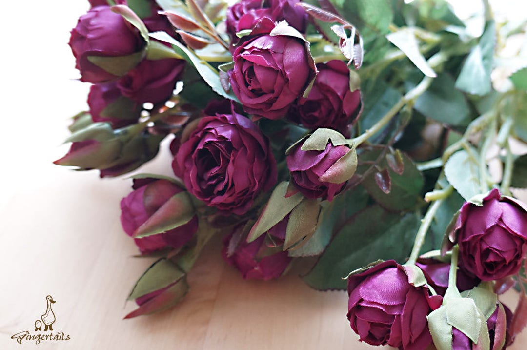 Mini Purple Spray Rose FB0065-06 Artificial Flower - Etsy