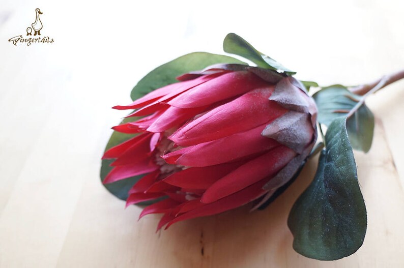Large Red Protea FB0076-03 artificial flower flower | Etsy