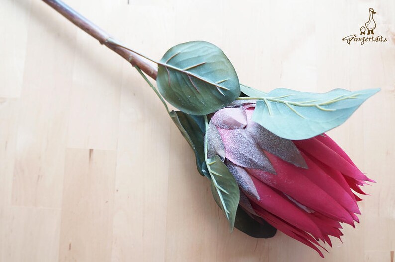 Large Red Protea FB0076-03 artificial flower flower | Etsy