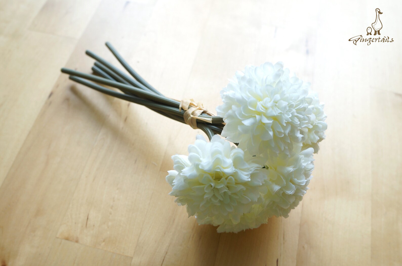 Mini Ivory Mums Bouquet FB0064-06 Artificial Flower - Etsy