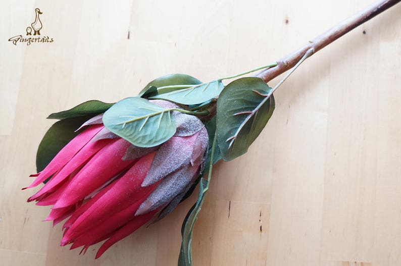 Large Red Protea FB0076-03 artificial flower flower | Etsy