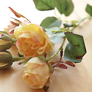 3 - 12 Stems Mini Butter Yellow Spray Rose (FB0065-02S) | Artificial ...