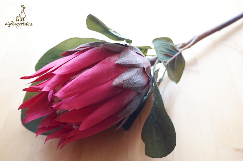 Large Red Protea FB0076-03 artificial flower flower | Etsy