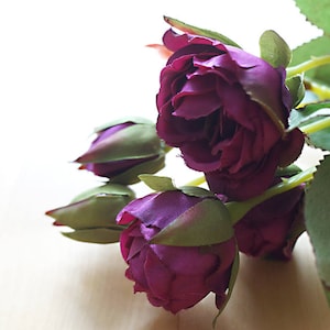 Mini Purple Spray Rose FB0065-06 Artificial Flower | Etsy