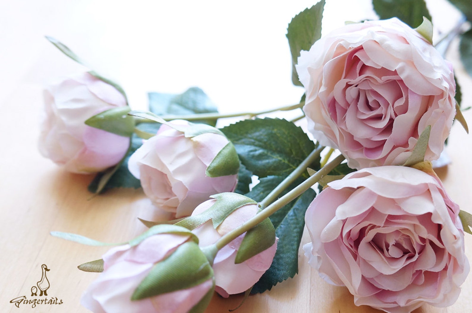 3 12 Stems Vintage Style Blush Pink Rose FB0043-01S | Etsy