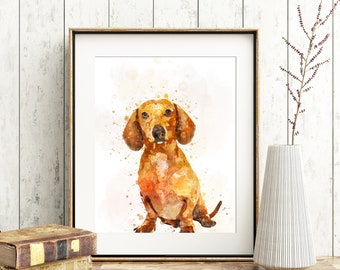 Dachshund wall art | Etsy