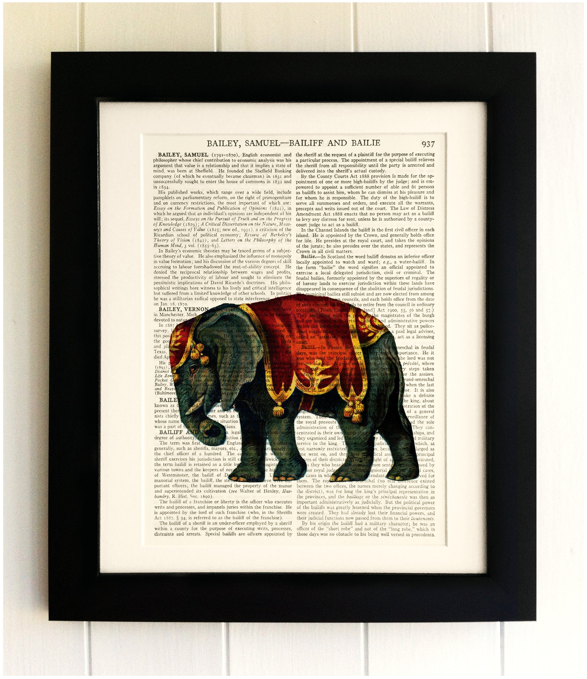 Set of 6 Art Prints on old antique book page Circus Animals | Etsy