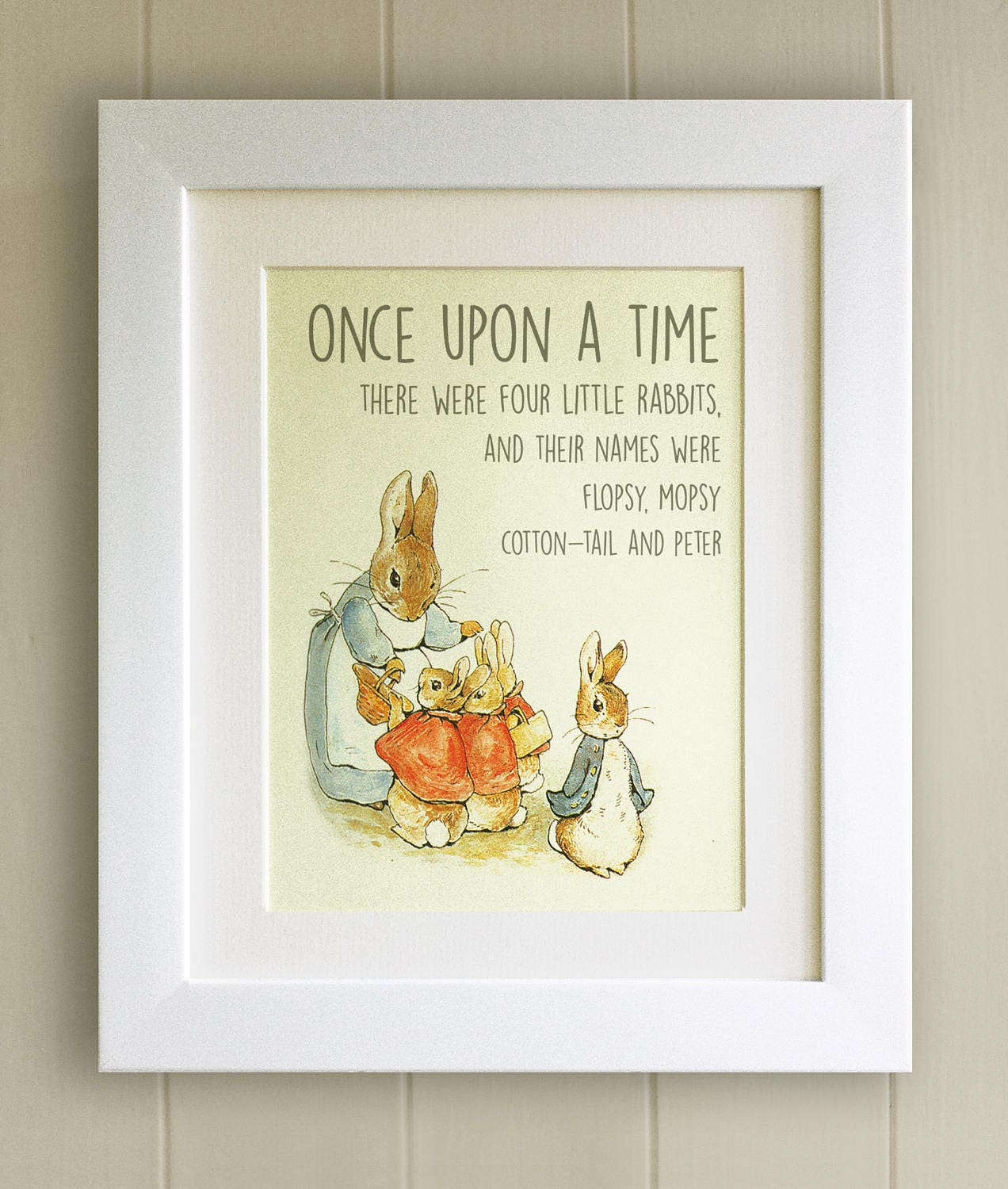 SET OF 4 Peter Rabbit Quote Prints UNFRAMED Birth - Etsy UK