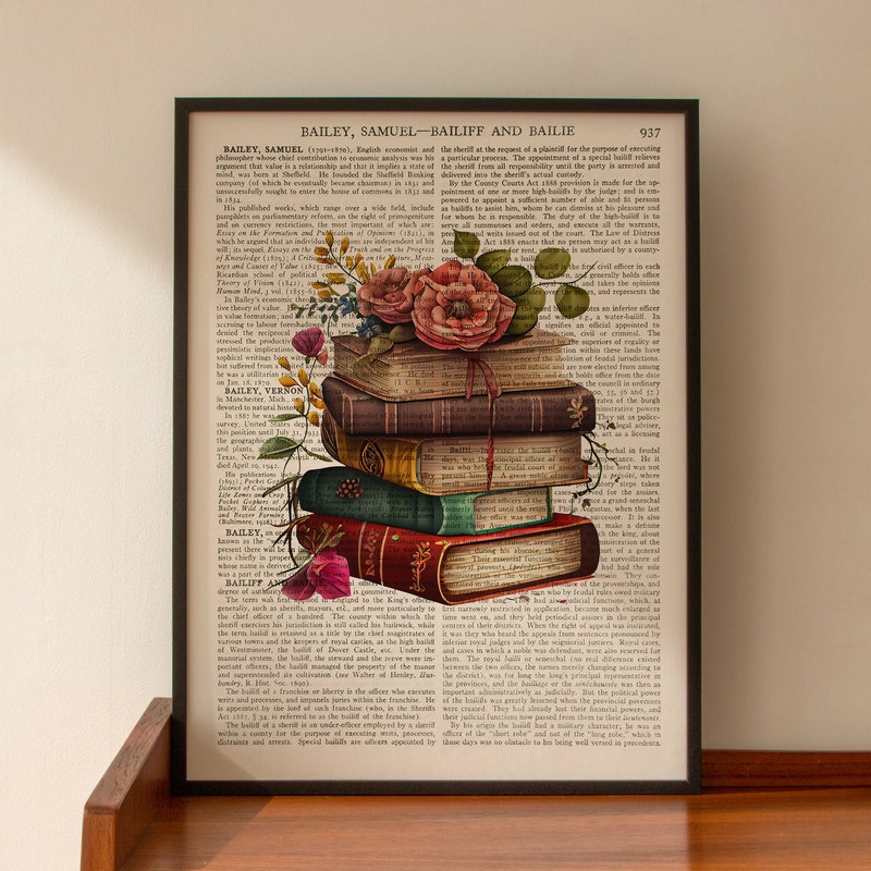 Book Page Art - Etsy