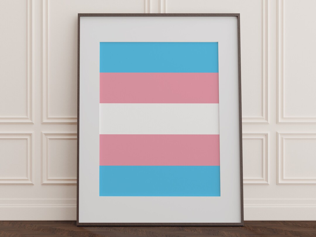 Transgender Pride Rainbow Flag Print, LGBTQIA, Unframed Print - Etsy