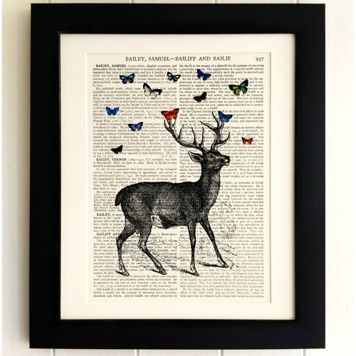 ART PRINT on Old Antique Book Page Squirrel Taking a Bike - Etsy