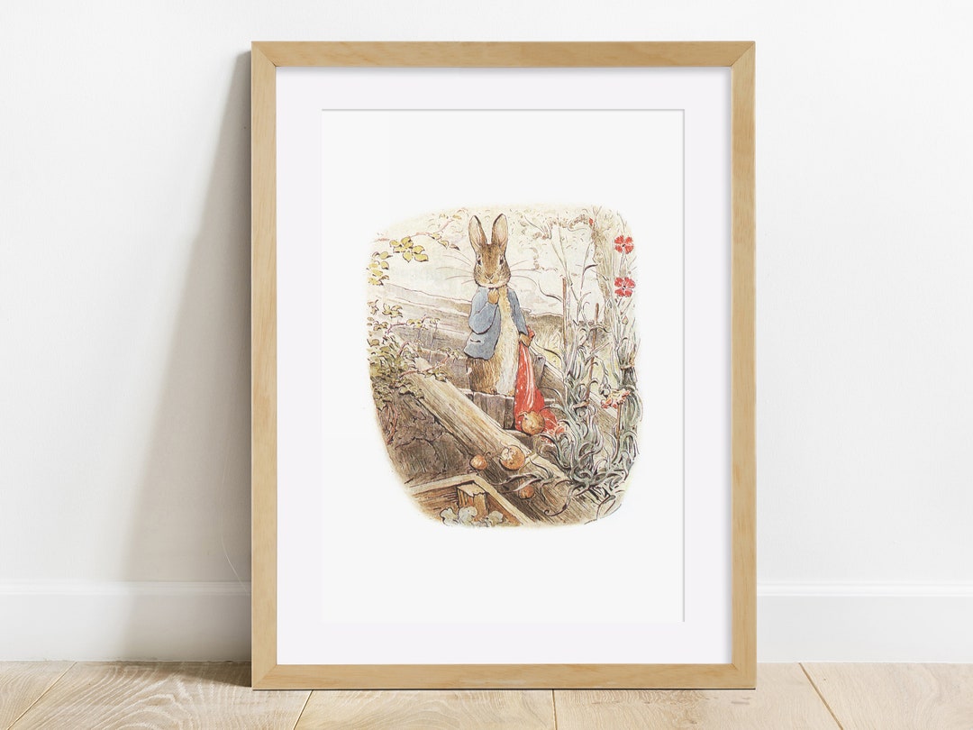 Beatrix Potter Print, Peter Rabbit, Unframed Print, Bedroom, Nursery ...