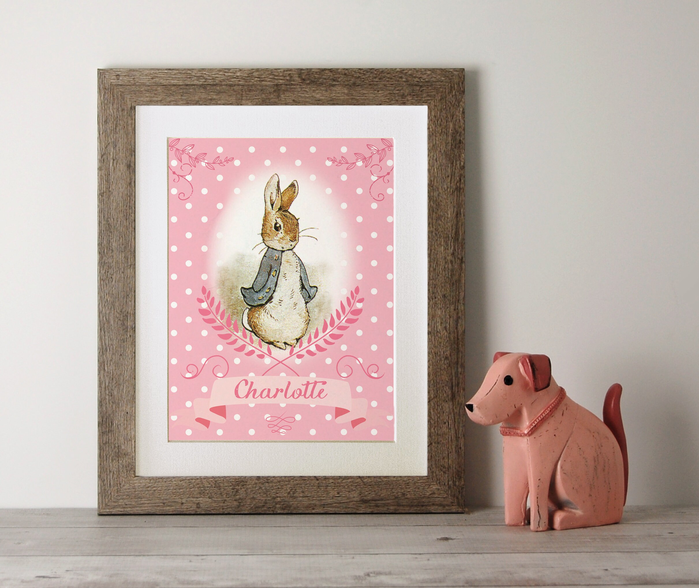 PERSONALISED Peter Rabbit Print New Baby/birth Nursery | Etsy