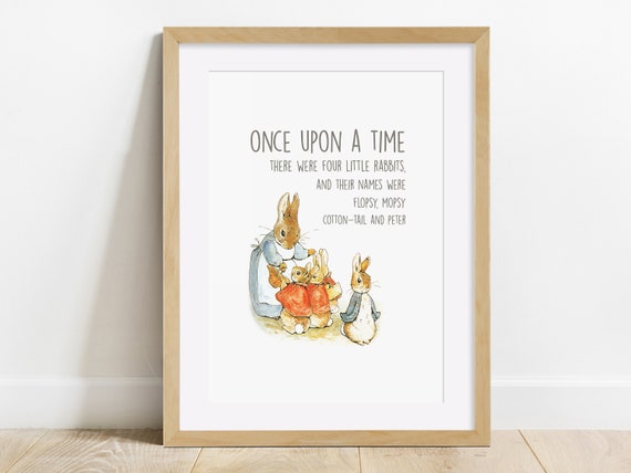 Beatrix Potter print Peter Rabbit Unframed print Bedroom | Etsy