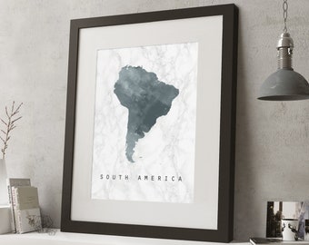 South America Travel Poster Art Print Home Decor XR152 - Etsy