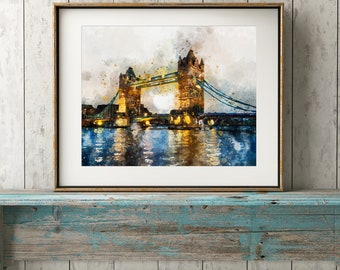 Tower Bridge Art | Etsy