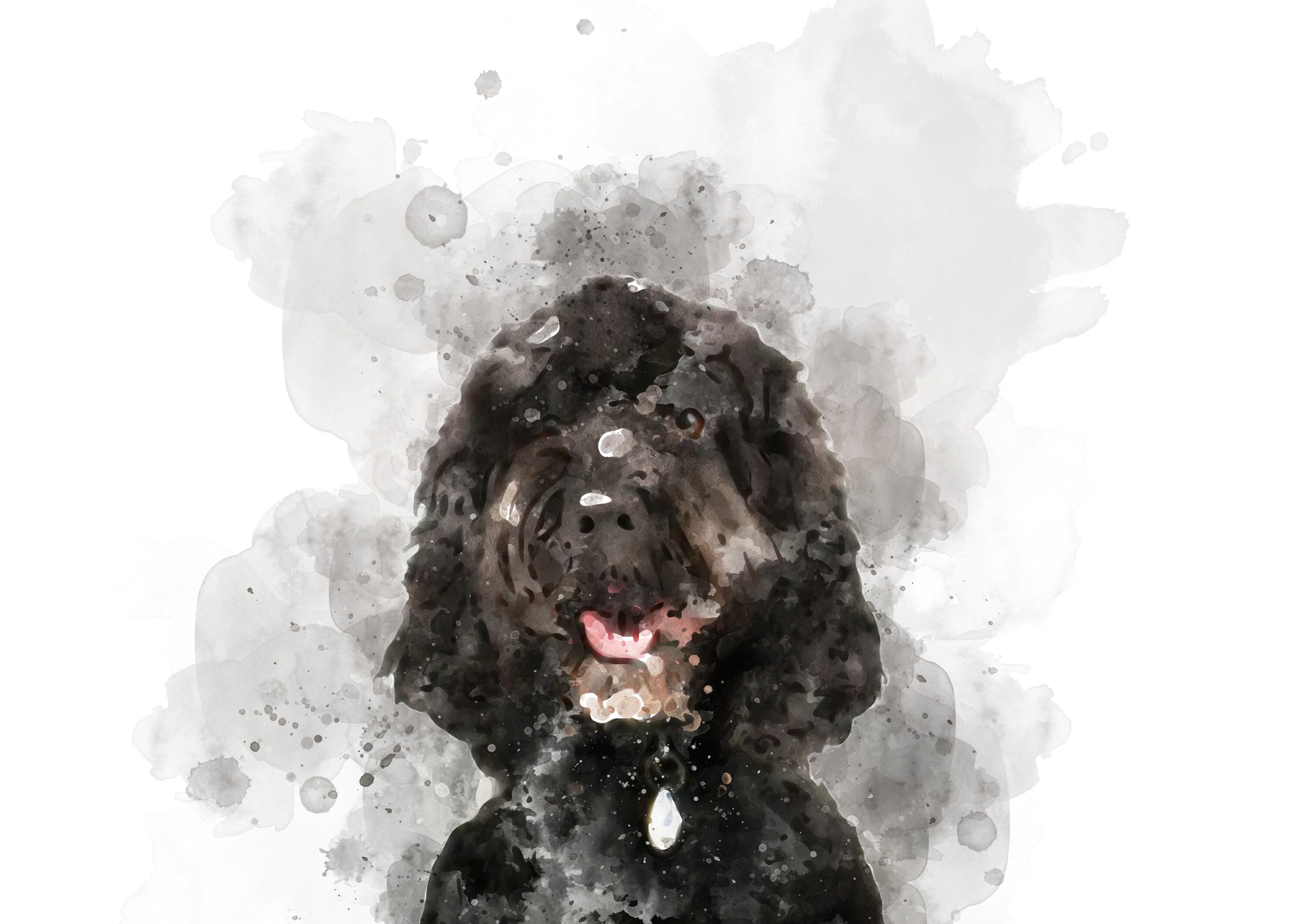 Cockapoo Dog Wall Art, Watercolour Print, Illustration, A4, *UNFRAMED ...