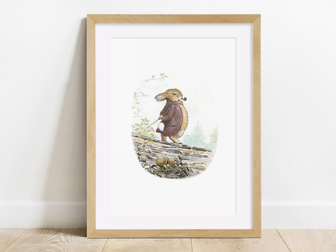 Beatrix Potter Print, Peter Rabbit, Unframed Print, Bedroom, Nursery ...