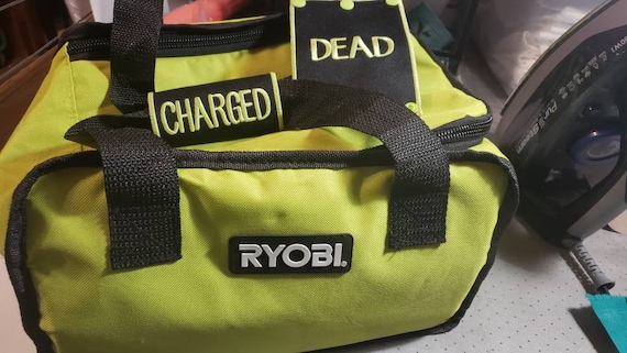 Ryobi Batteries Charged & Dead Snap Wraps Snaps Onto Bag - Etsy