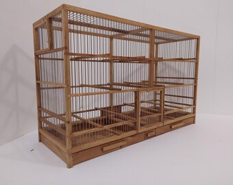 Handmade Wooden Bird Cage - Etsy