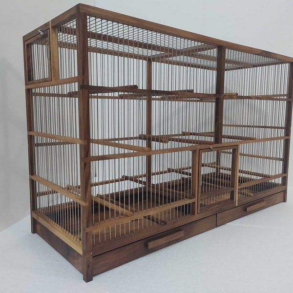 Wooden Bird Cage - Etsy