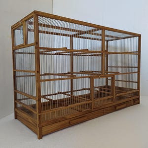 Handmade Wooden Bird Cage - Etsy