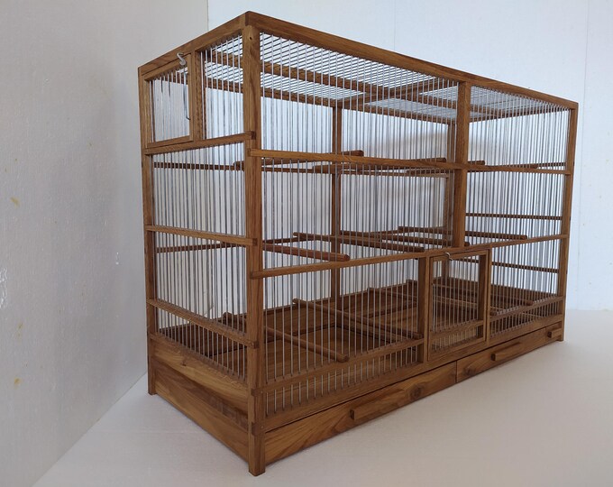 Handmade Wooden Bird House / Bird Cage. Canary House. Canaries Cage ...