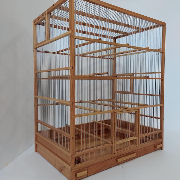 Wooden Bird Cage - Etsy