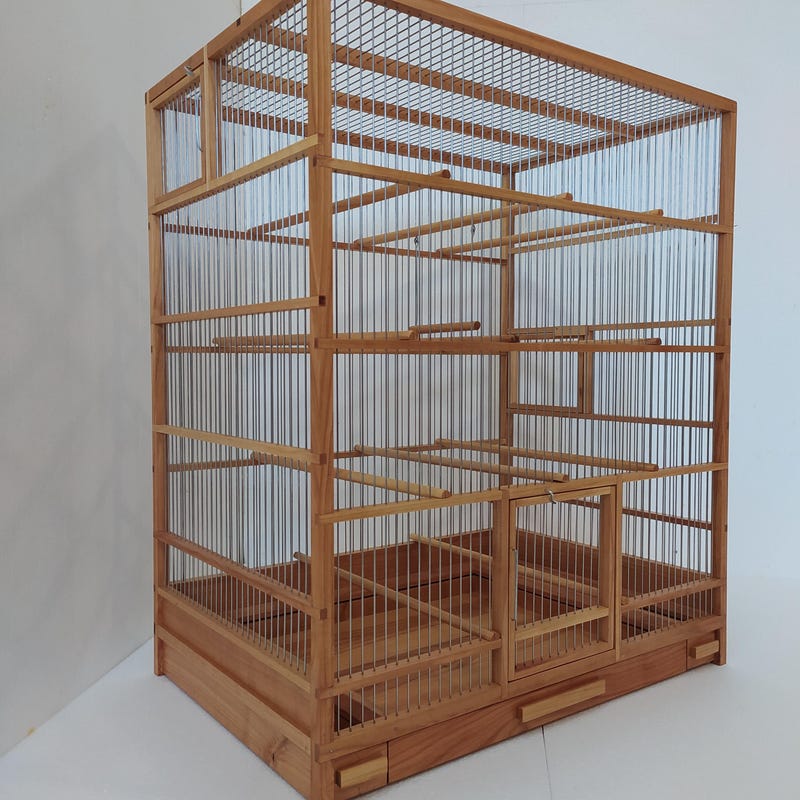 Wooden Bird Cage - Etsy