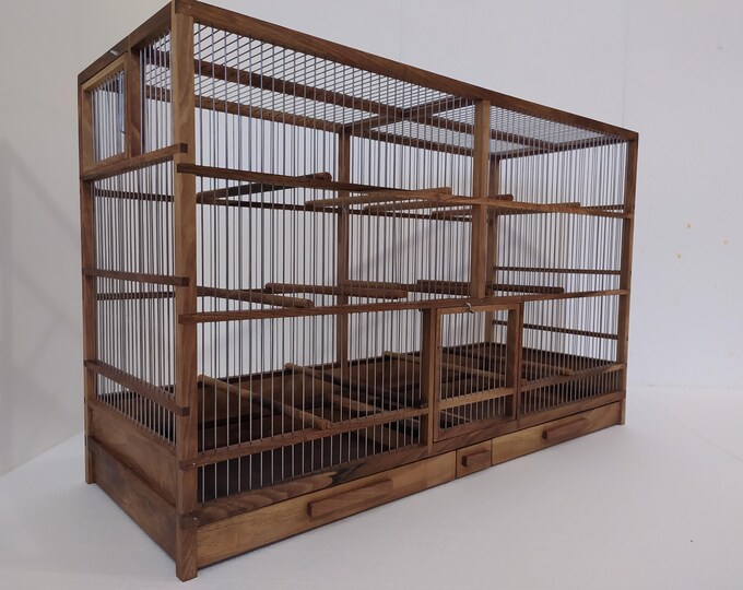 Handmade Wooden Bird Cage - Etsy