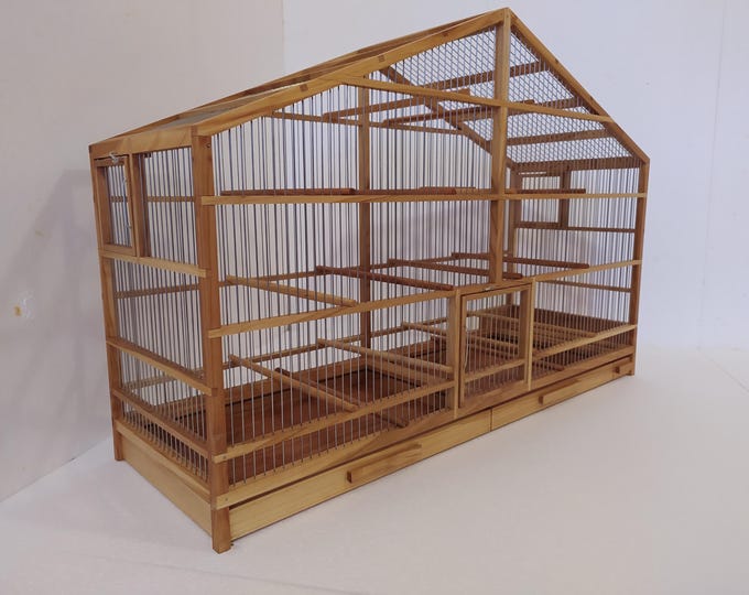 Handmade Wooden Bird Cage - Etsy