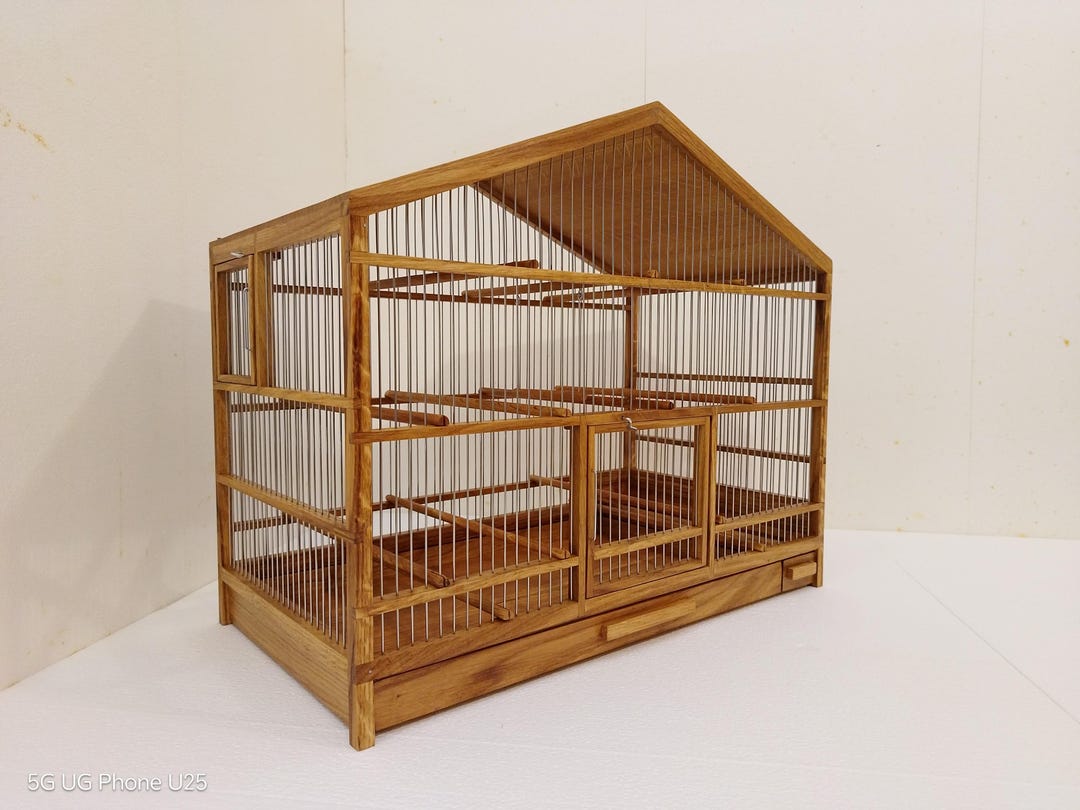 Handmade Wooden Bird Cage - Etsy