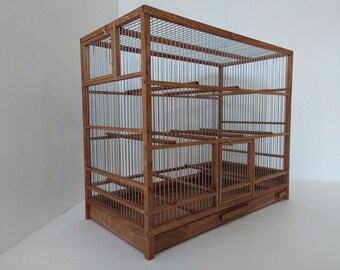 Handmade Wooden Bird Cage - Etsy