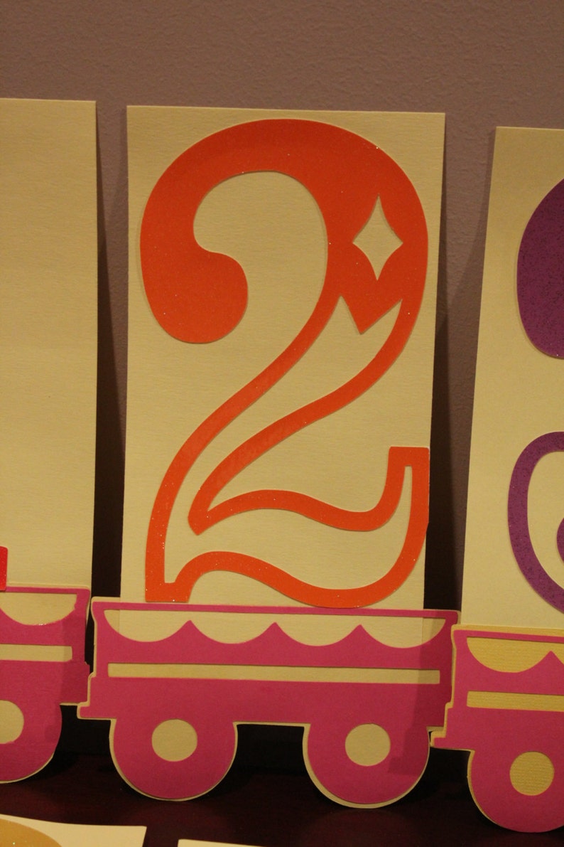 Carnival/circus Train Table Numbers With FREE Ticket Table Confetti ...